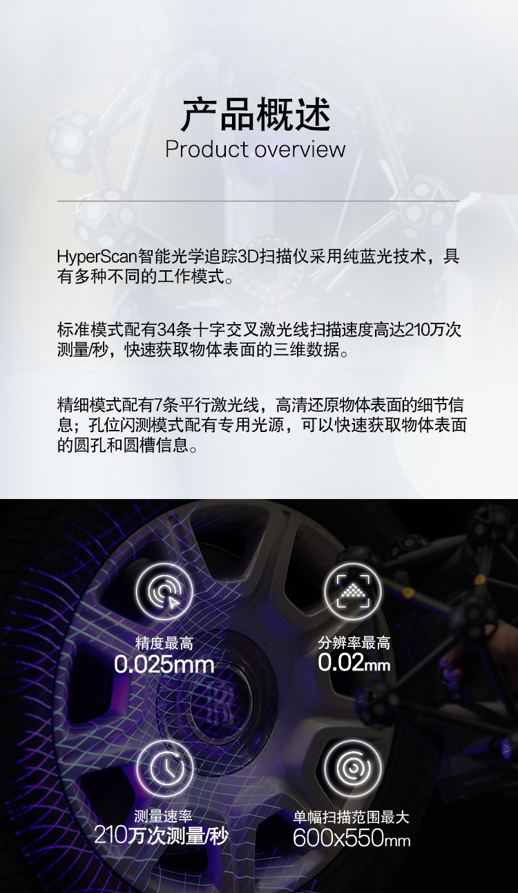 思瑞测量三维激光扫描设备Hyperscan智能光学追踪3D扫描仪-阿里巴巴