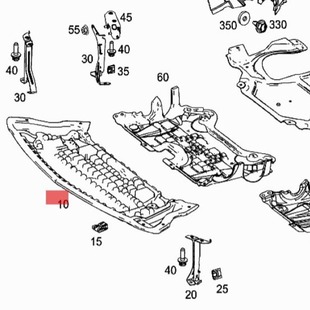 适用于奔驰 2013-2015 E级 2015-2017 CLS 发动机下护板 21252051-阿里巴巴
