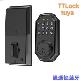 厂家直供美标呆锁指纹锁通通锁TTLock物理按键密码锁涂鸦蓝牙WiFi-阿里巴巴