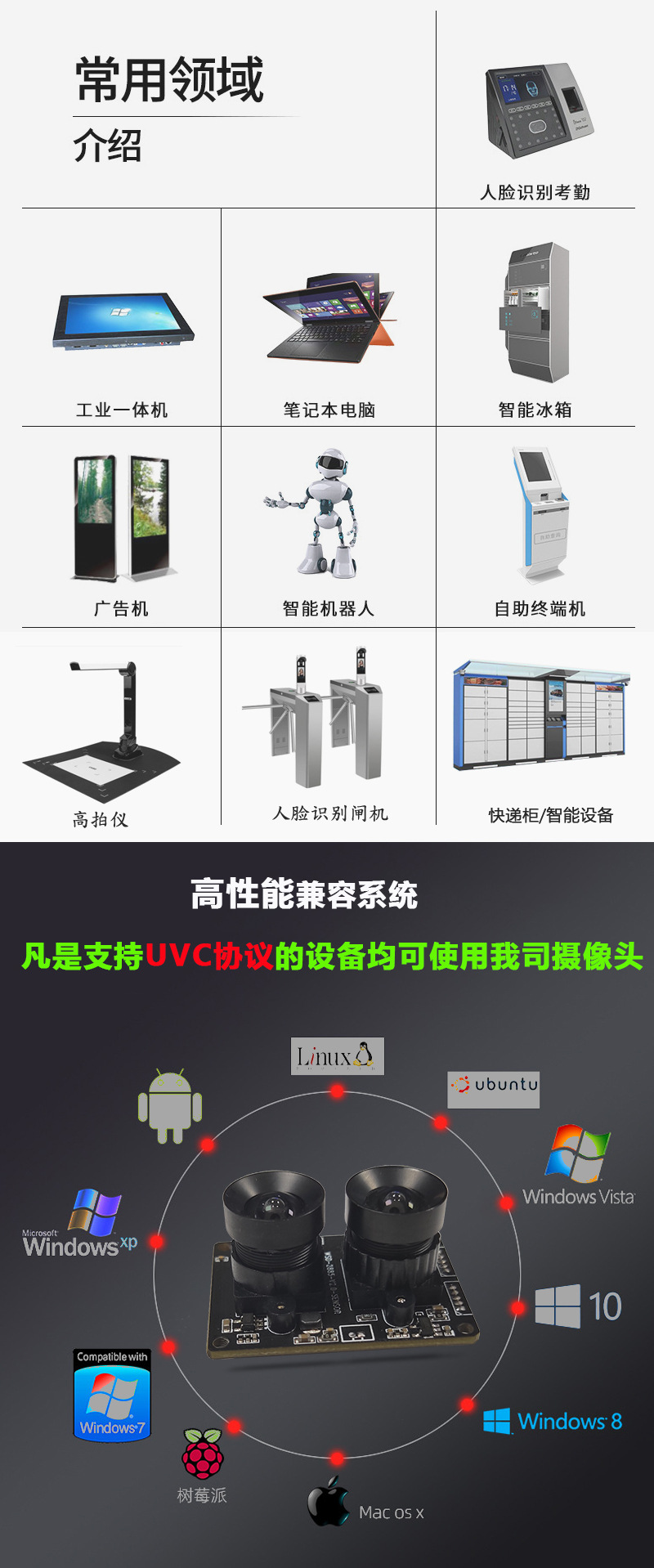 UVC/OTG摄像头高帧速120FPS运动高速摄像头模组块高清工业USB免驱-阿里巴巴