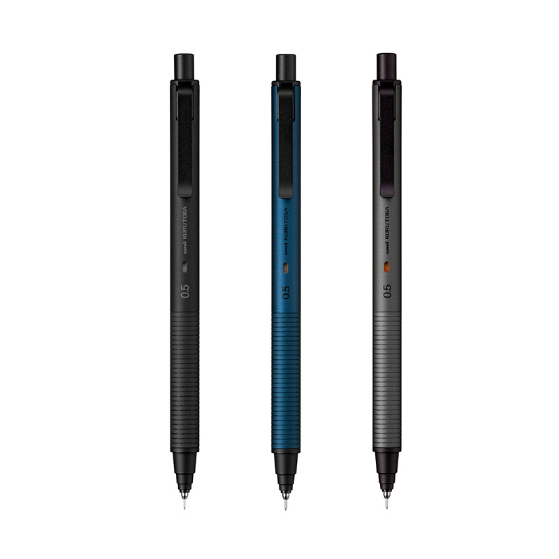 日本三菱UNI M5-KH 新款黑科技自动旋转铅笔 磨砂金属笔身低重心-阿里巴巴