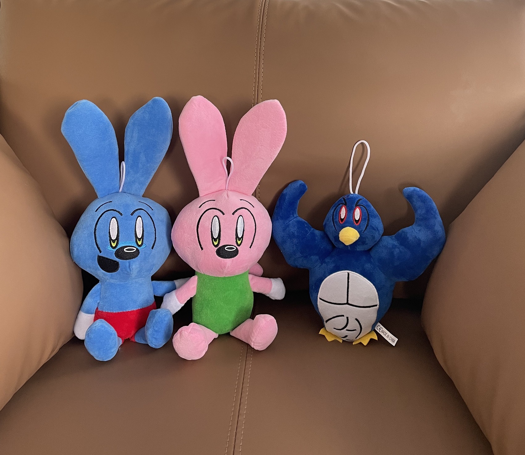 跨境新品Riggy Plush蓝色兔子公仔节日礼物可爱兔猴里吉毛绒玩具-阿里巴巴