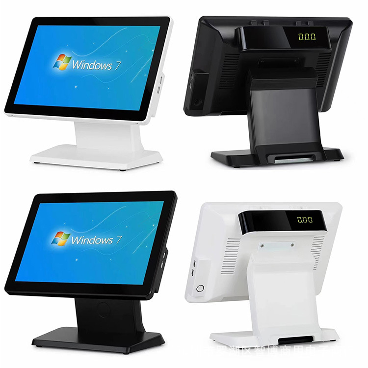 厂家直供POS收银机15寸单双屏壁挂式收款机触摸屏一体点餐机现货-阿里巴巴