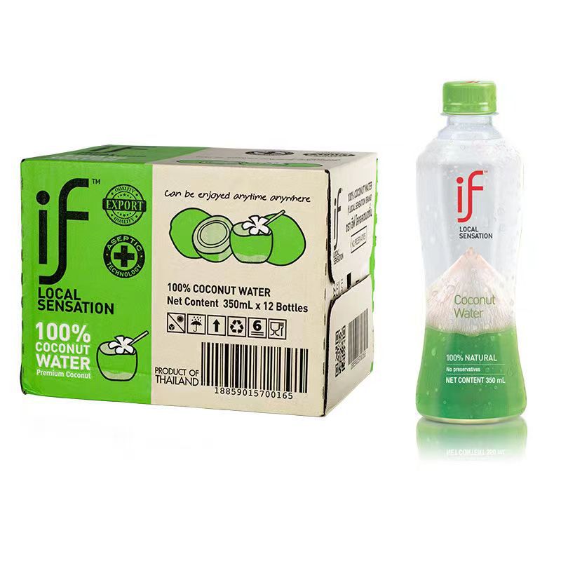 泰国if椰子水350ml*12瓶 整箱批发天然纯椰青水果汁饮料￥-阿里巴巴