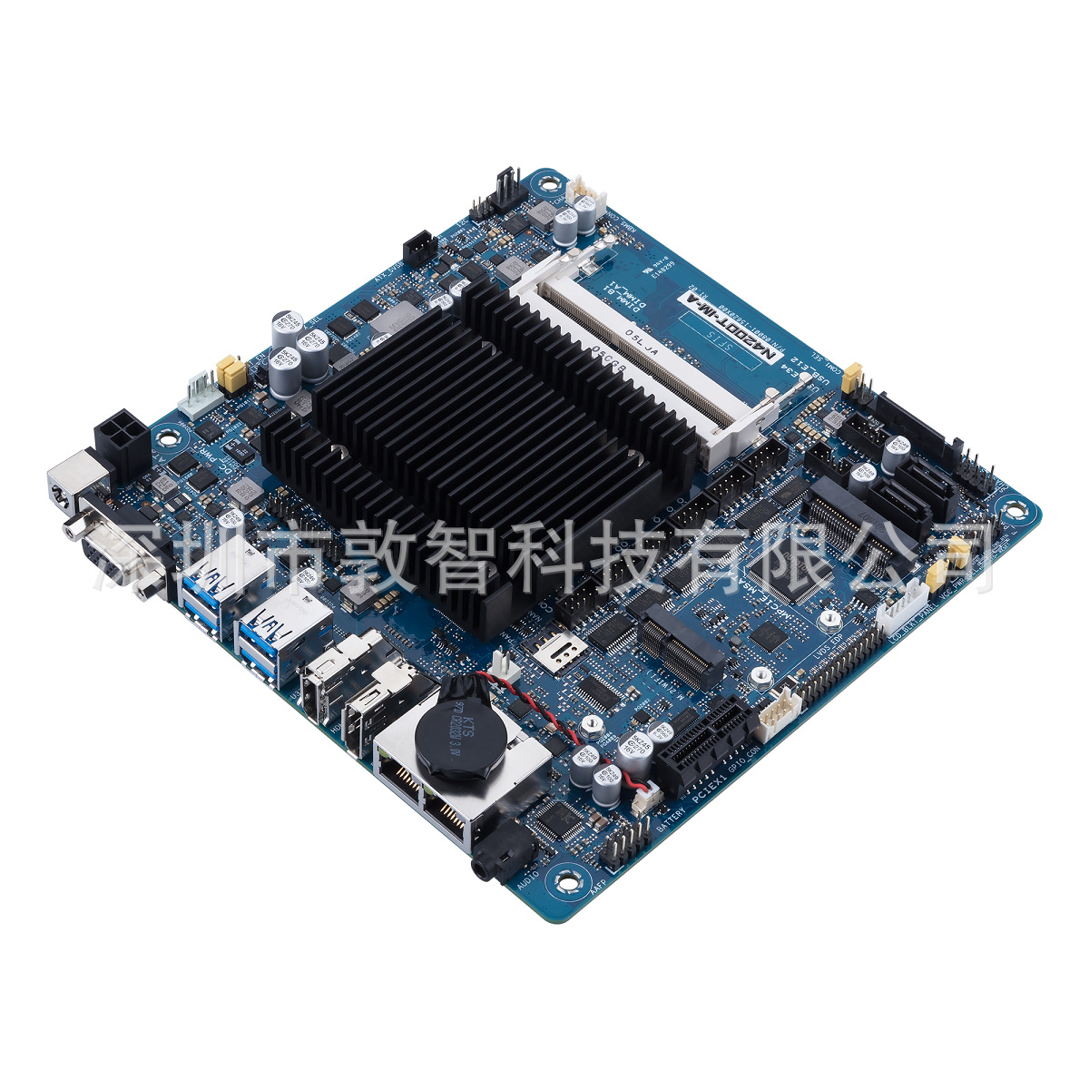 N4200平台超薄双网异步三显6串工业电脑主机板N4200T-IM-A-阿里巴巴