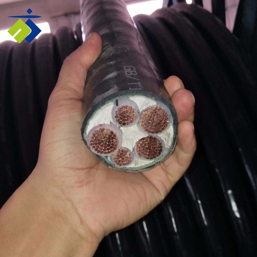 电缆YJV4*150+1*70硬线铜电力四等芯150平方4+1铜芯阻燃铠装五线-阿里巴巴