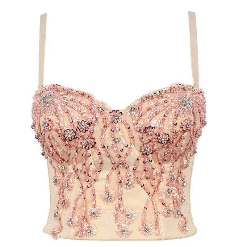 Women girls singer gogo dancers jazz dance bling bra topsWomen girls ...