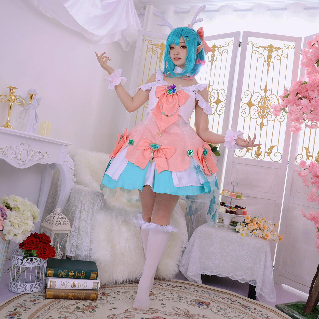 王者荣耀cos服瑶时之祈愿情人节限定皮肤cospaly游戏服装女-阿里巴巴