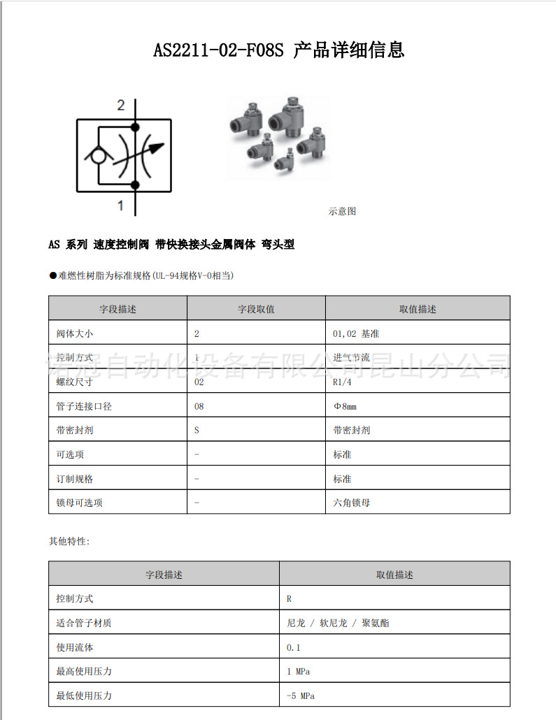 SMC 速度控制阀AS2211-01-F06S AS1201/AS2201/AS1201/AS2211-F08-阿里巴巴