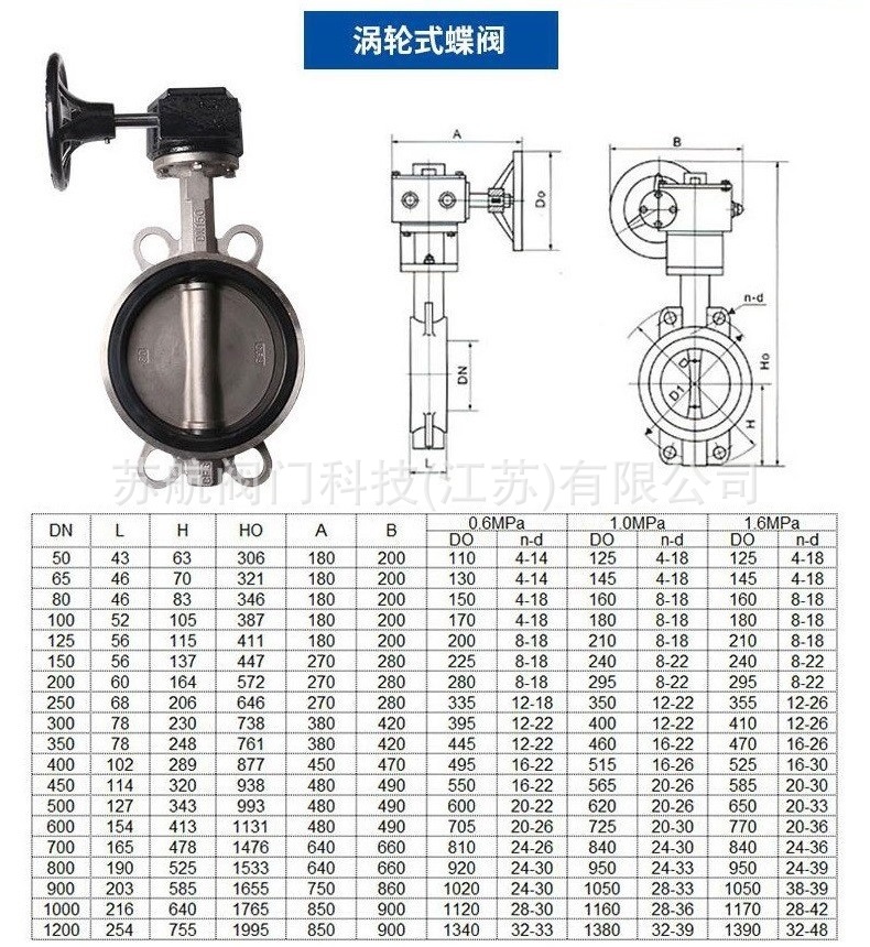 304/316不锈钢对夹蝶阀D371X-16P手动涡轮式EPDM乙丙橡胶软密封-阿里巴巴