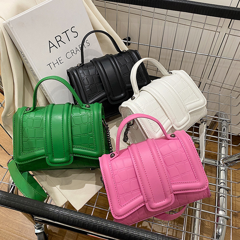 Versatile women's bag 2022 new trend handbag high texture stone ...