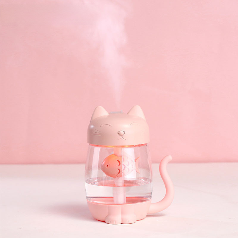 Creative Cat Humidifier Home USB Colorful Atmosphere Light Cute Pet Car ...