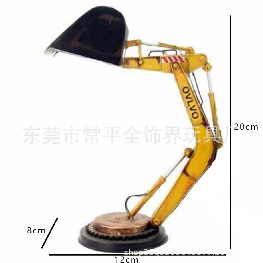 跨境挖掘机台灯Digger Desk Lamp装饰灯摆件USB挖掘机台灯现货-阿里巴巴