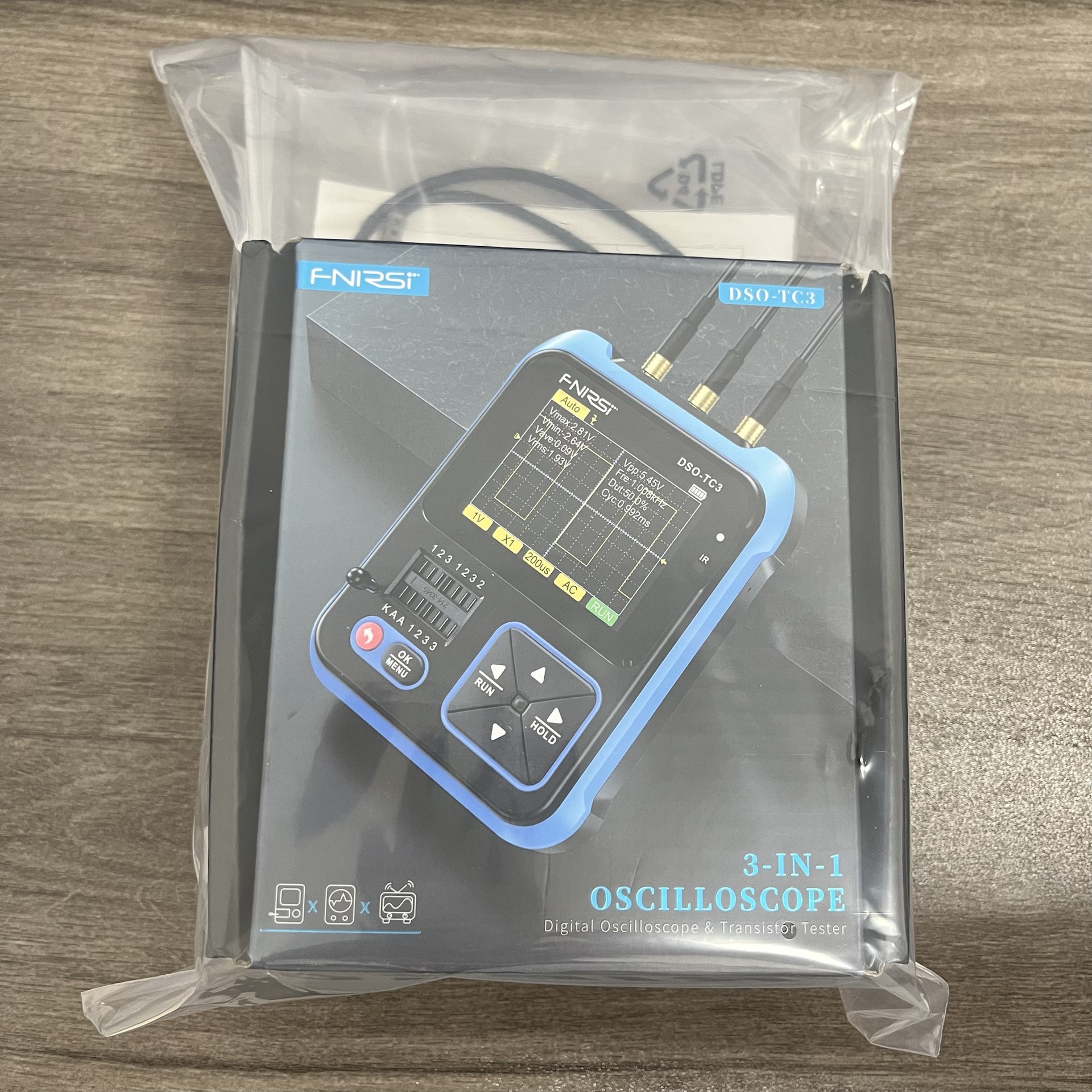 FNIRSI 数字示波器DSO-TC3晶体管测试仪LCR表三合一便携式手持小-阿里巴巴
