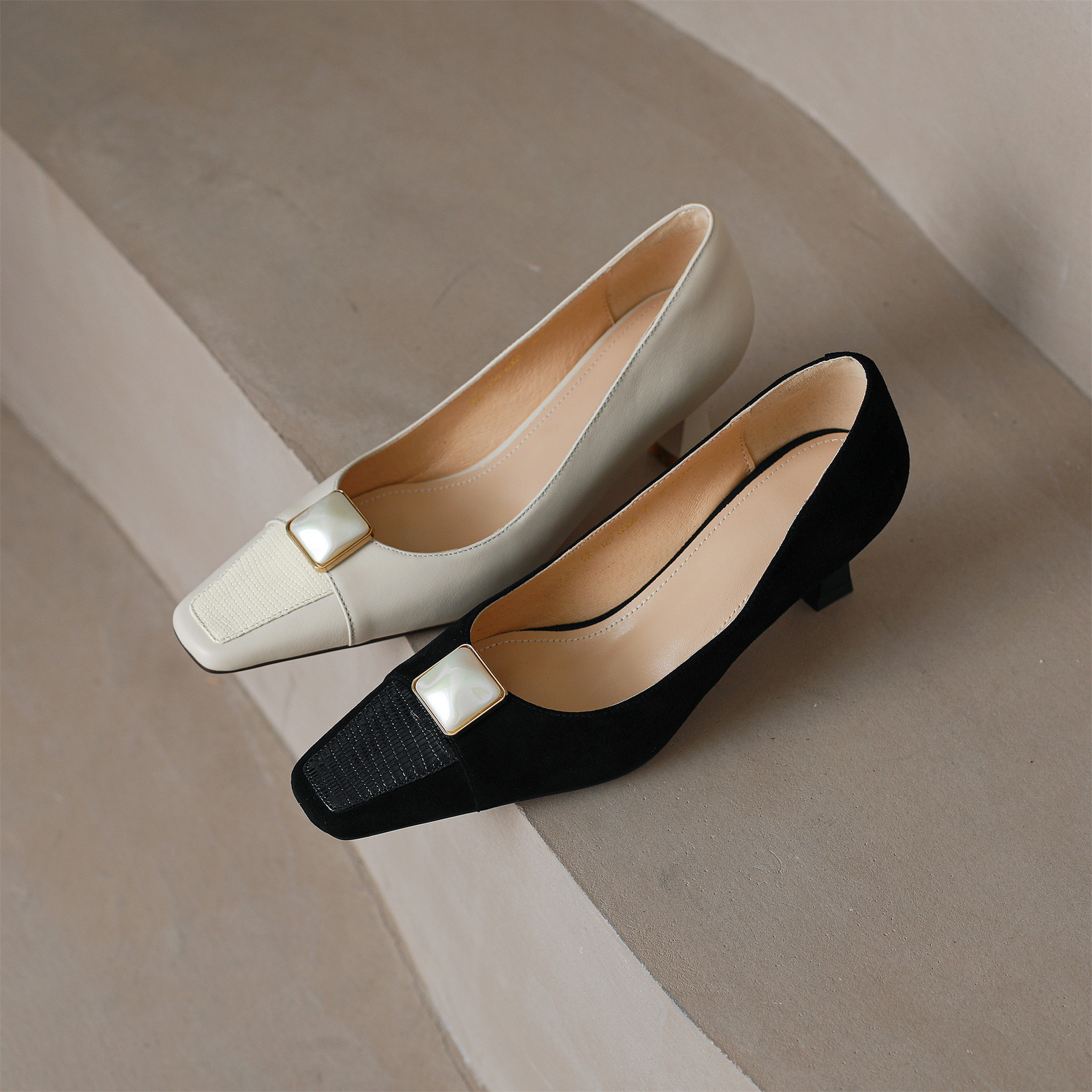 CHIKO Talma Square Toe Stiletto Pumps Shoes