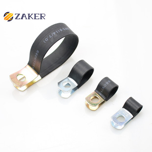 Q686单管夹片 线卡子R型卡箍管夹 连胶条卡箍 201 304电镀-阿里巴巴