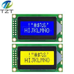 LCD 0802A液晶显示屏8X2行字符点阵5V 14脚模块双排并口 LCM0802A-阿里巴巴