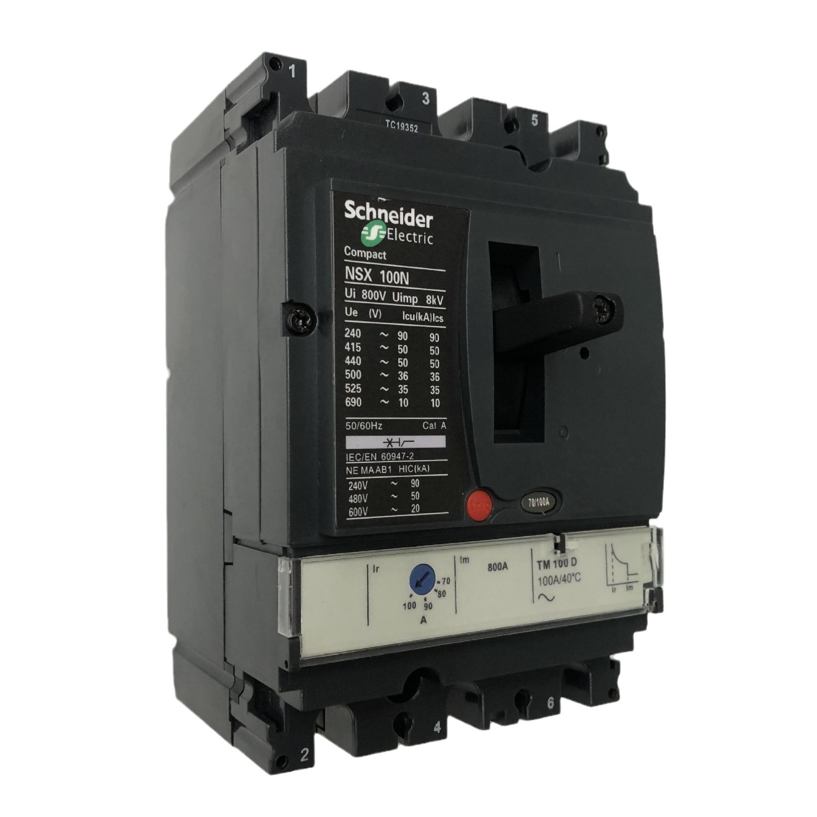 原装正品NSX100N TM100D 3P 100A LV429840 Schneider塑壳断路器-阿里巴巴