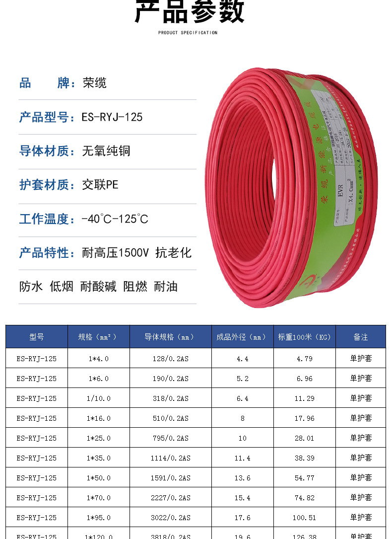 ES-RYJ-125新能源电力储能电缆线阻燃耐酸碱电池簇汇流箱连接线-阿里巴巴
