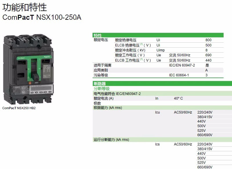 原厂正品 塑壳断路器NSX160N TM80D C16N6TM80 4P3D 80A 36KA-阿里巴巴