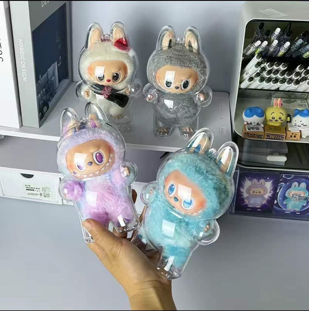 POPMAT拉布布第3代透明套LABUBU保护罩坐坐派对高透明保护-阿里巴巴