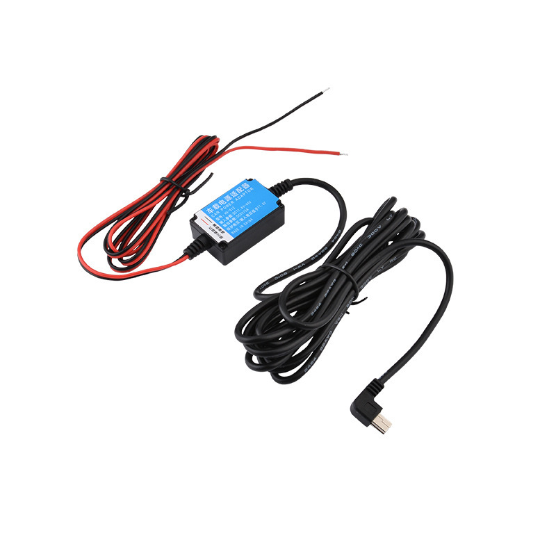 通电宝24V12V转5伏2安行车记录仪停车监控线ACC降压线缩时录像影-阿里巴巴