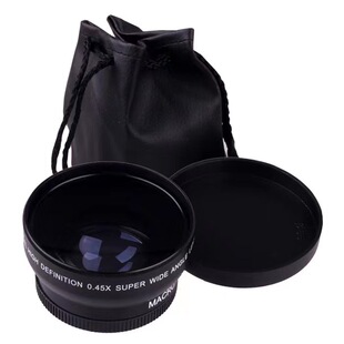 52MM广角镜微距相机附加镜头0.45X0.45倍超广角微距二合一无畸变-阿里巴巴