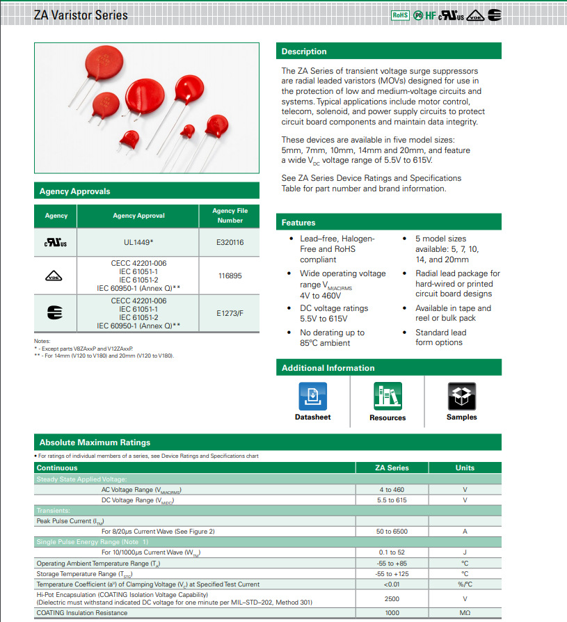力特压敏电阻V39ZA3P 10MM 丝印P39Z3 直插红色 AC25V DC31V 3W-阿里巴巴