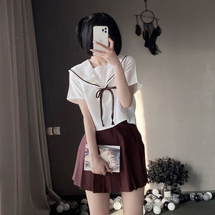 白无本jk名古屋襟正统女中间服女夏季上衣基础款制服搭配JK衬衫-阿里巴巴