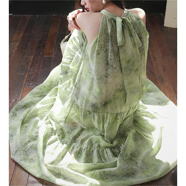 Plum is ripe [one branch spring] new Chinese style halter dress women's ...