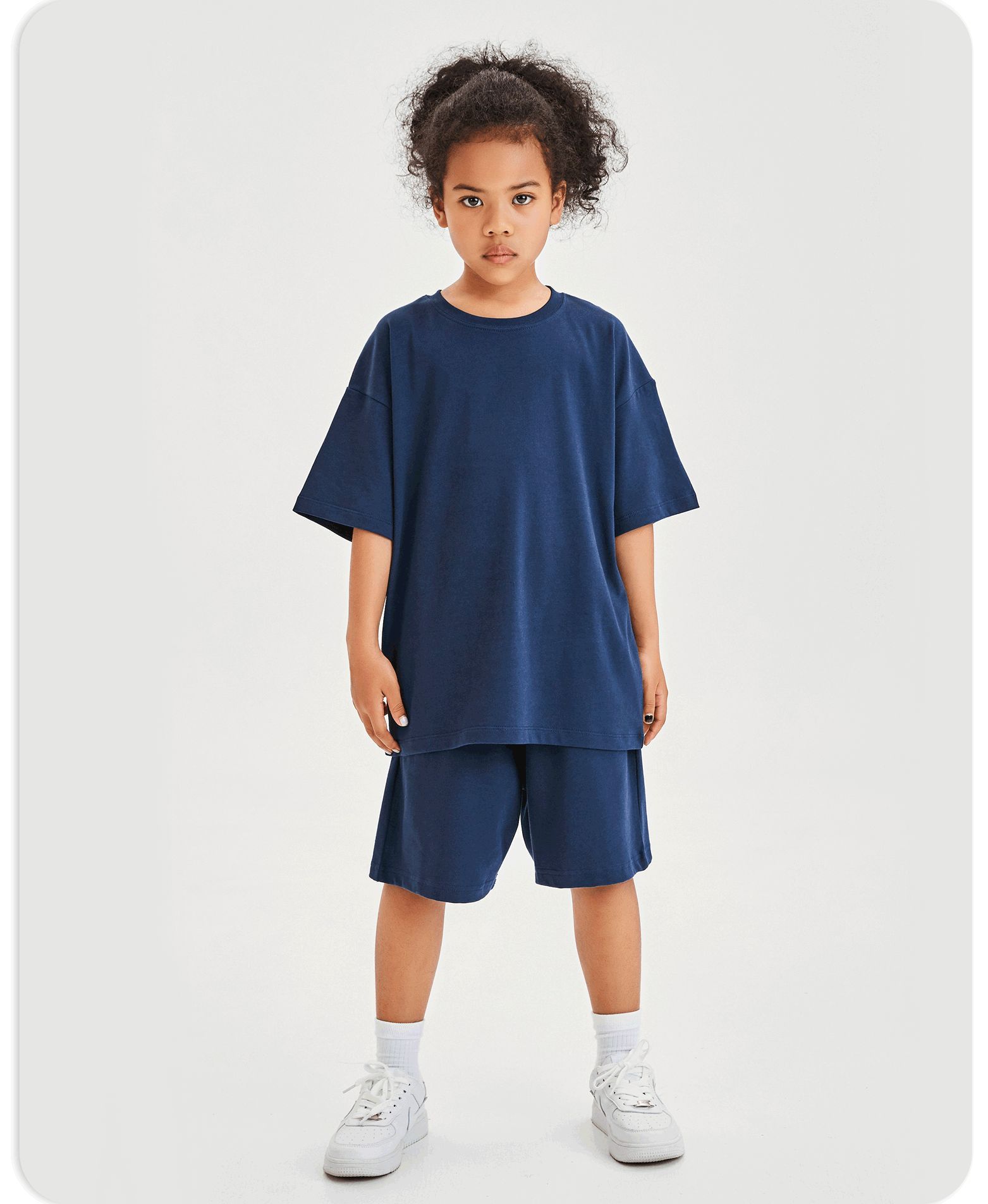 TILANI童装欧美FOG大地色系列230G重磅kids男女短袖T短裤儿童套装-阿里巴巴