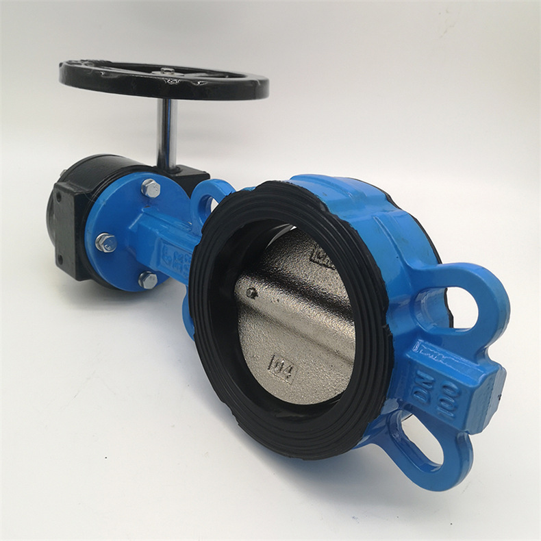 44.蜗轮对夹衬胶蝶阀 D371J-16Q津阀阀门-阿里巴巴