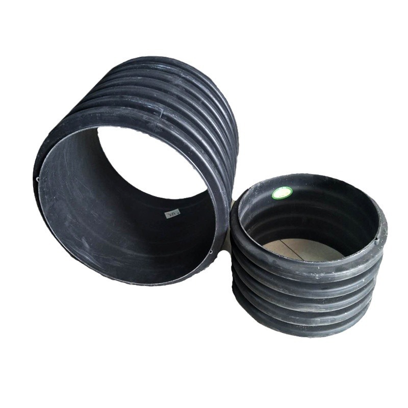 HDPE双壁波纹管DN200-800大口径地埋聚乙烯排水管道工程排污管-阿里巴巴