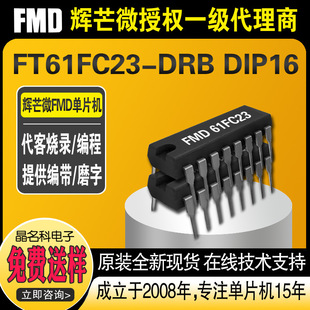 FMD辉芒微电子FT61FC23-DRB DIP16封装单片机程序开发多次擦写MCU-阿里巴巴