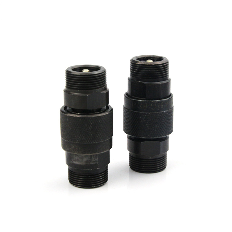 Q/ZB275-77开闭式液压快速接头碳钢公制外螺纹高压油管快插接头-阿里巴巴