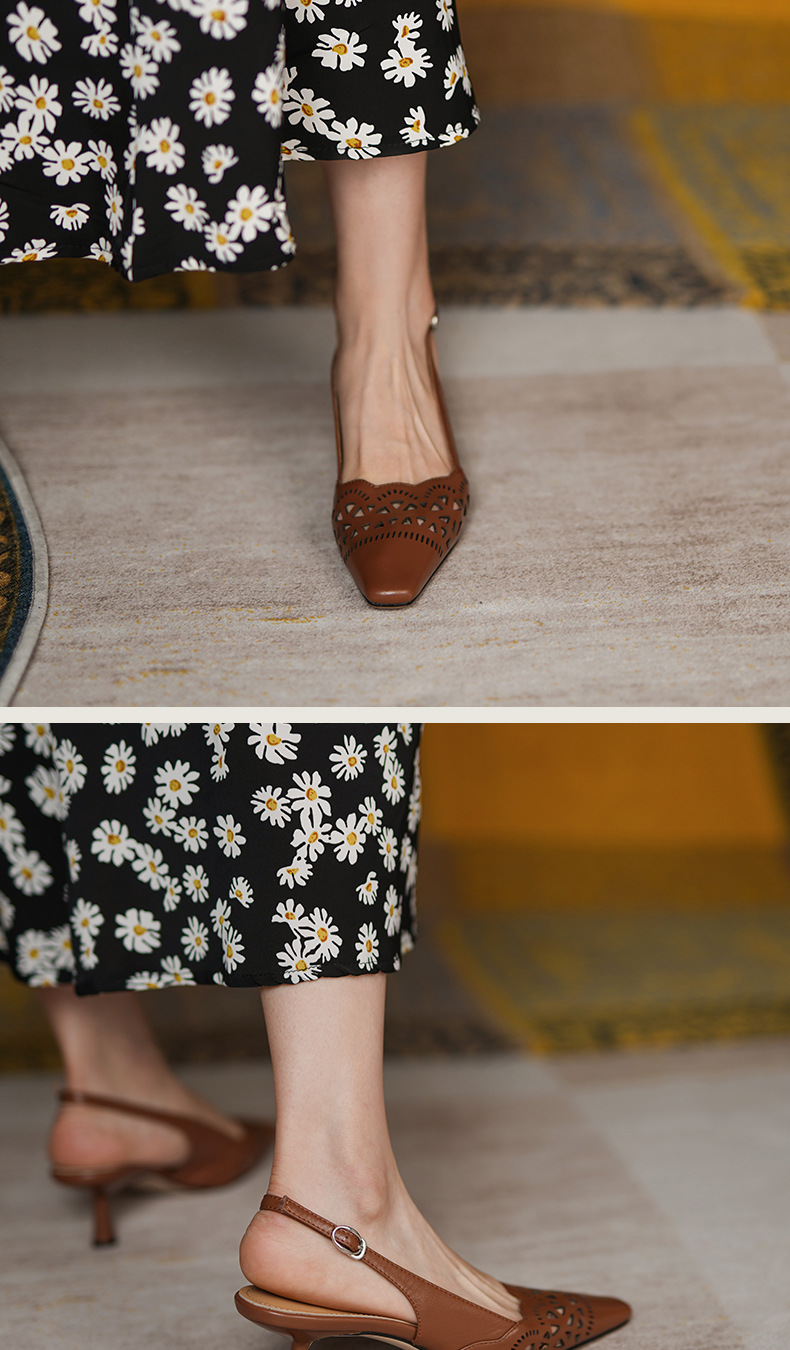 CHIKO Bibi Square Toe Stiletto Slingback Shoes