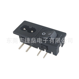 八字开关插座JR-201SAR-PCA电源插座 8字插座 八字插座插座-阿里巴巴