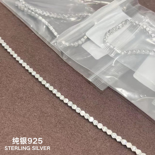 纯银S925蜂巢CNC工艺手链高级感光面半钻六边形轻奢链镯经典百搭-阿里巴巴