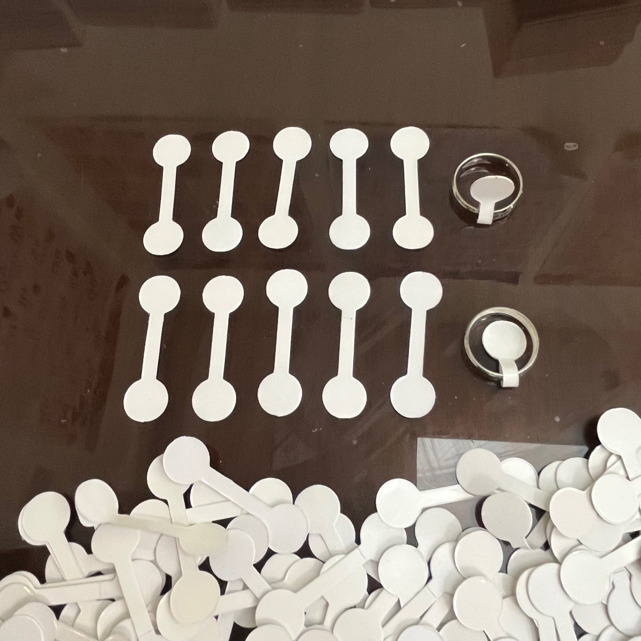 Wholesale 100 white minimalist round head labels mini can be ...