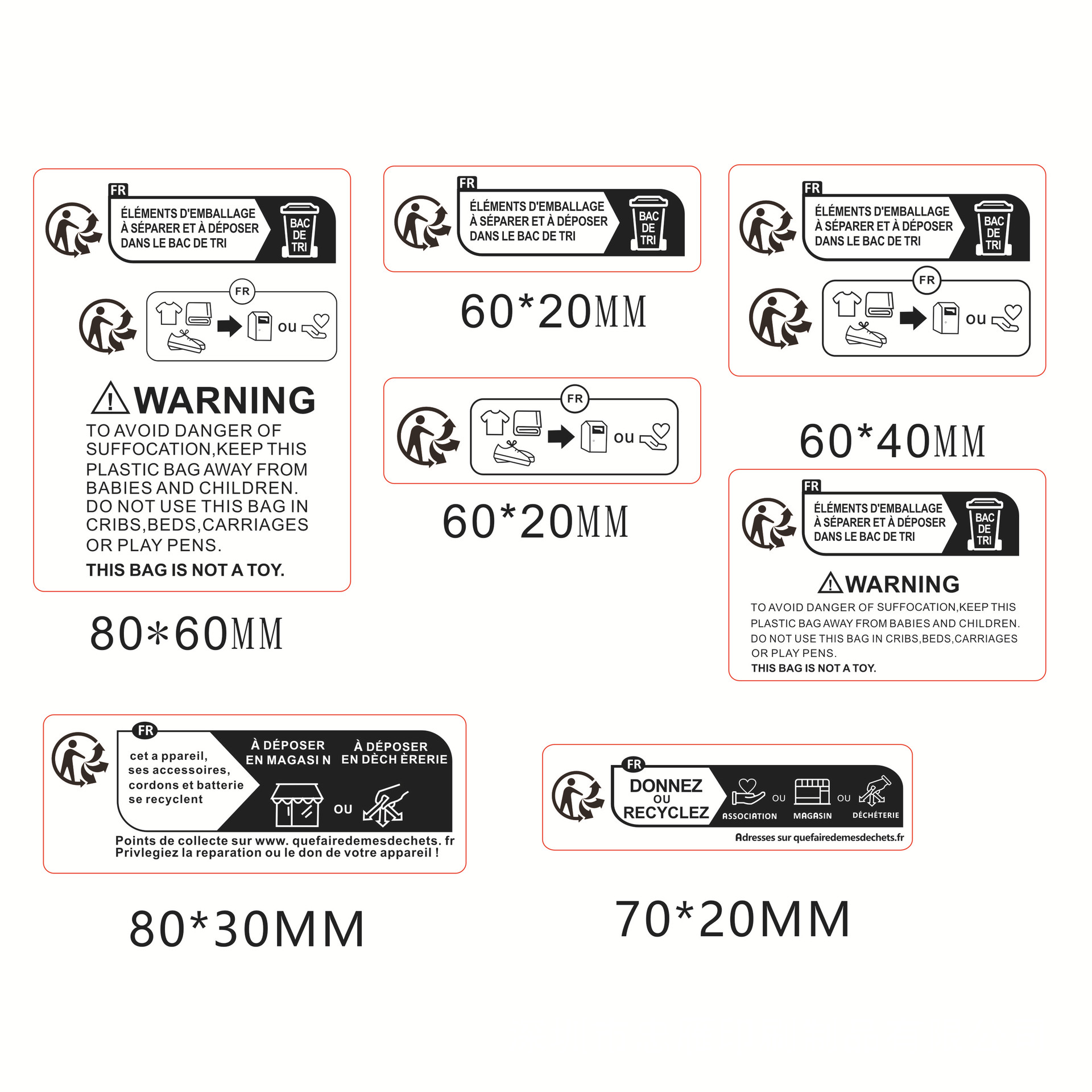 Triman法国环保标temu标签贴纸法国Triman标签包装回收标德国-阿里巴巴