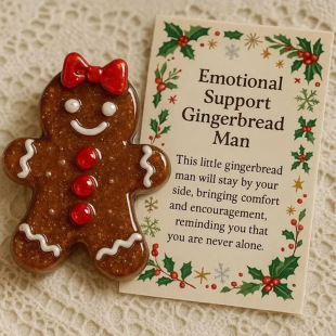 跨境新品Emotional support gingerbread man 情感支持姜饼人饰品-阿里巴巴