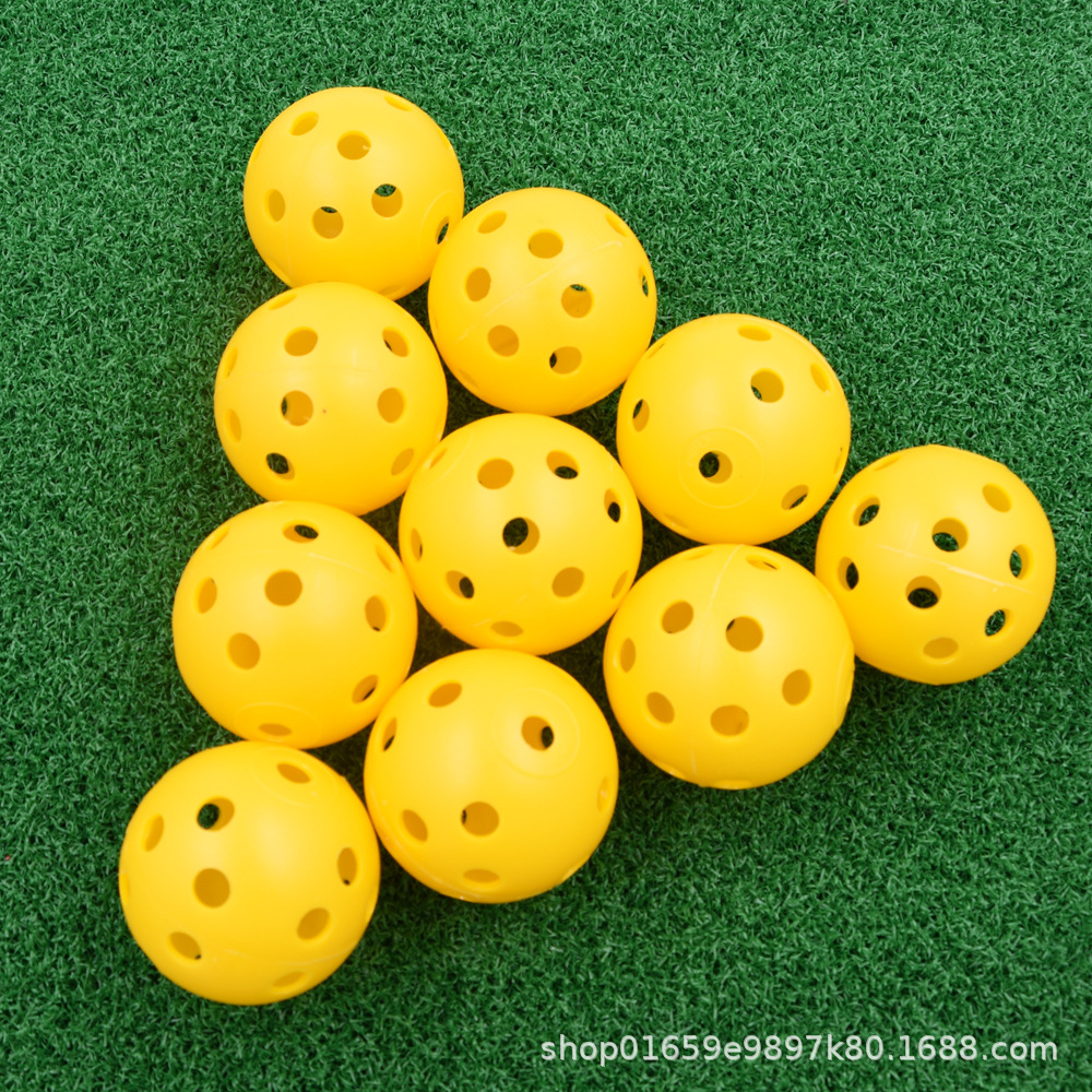 厂家直供40mm 74mm 90mm高弹塑料洞洞球多孔球高尔夫空心球匹克球-阿里巴巴