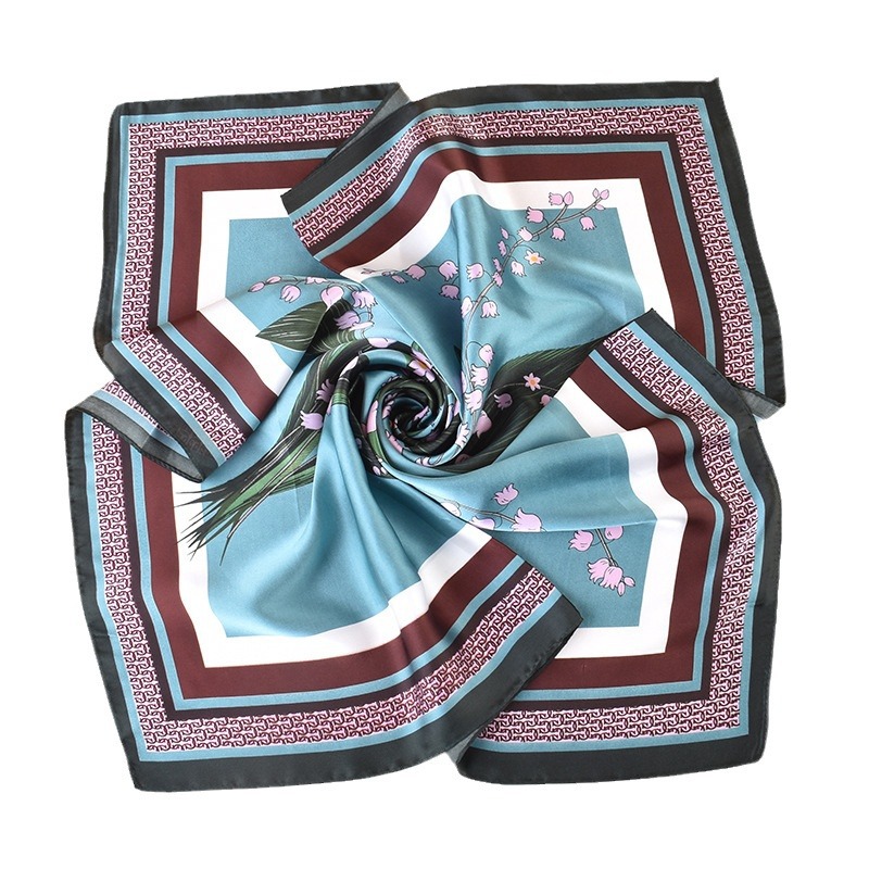 new simple elegant lily 70 small silk scarf professional scarf ...