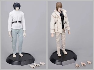 死亡笔记 GK 夜神月 L 真衣服 1/6 关节可动 雕像 模型 盒装手办-阿里巴巴