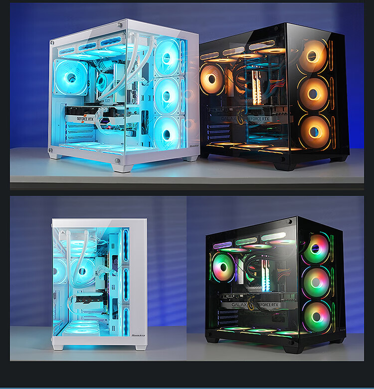 航嘉 S980龙卷风全景版 360海景房机箱 钢化玻璃电脑ATX大板机箱-阿里巴巴