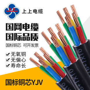 上上电缆国标YJV2 3 4 5芯三四五10平方16铜芯25 35电力电缆线-阿里巴巴
