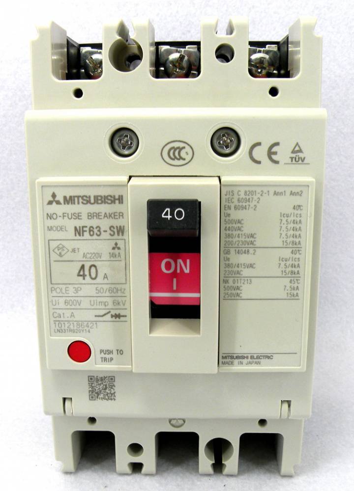 日本三菱 断路器2P 3P空气开关NF30-CS 3A 5A 10A 15A 20A 30A-阿里巴巴