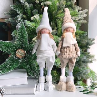 CY跨境新品热卖可爱毛绒天使娃娃桌面摆饰长腿高帽娃娃装饰品-阿里巴巴