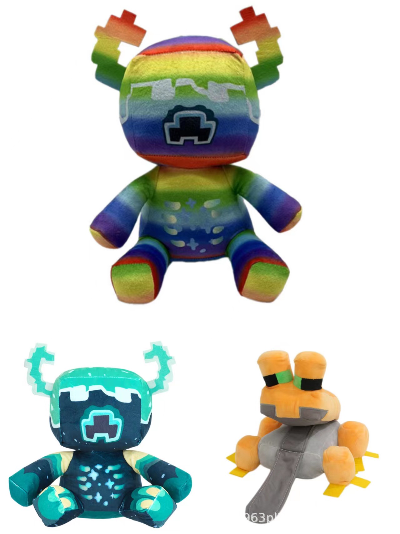 新款我的世界毛绒玩具Minecraft Warden Plush监守者毛绒公仔-阿里巴巴