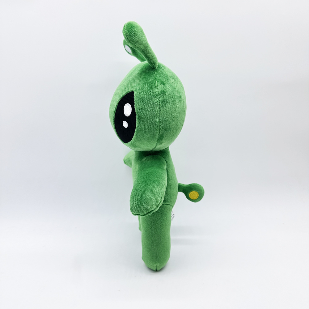 新款跨境AFTONSPARV green alien plush 外星人玩偶 毛绒玩具周边-阿里巴巴
